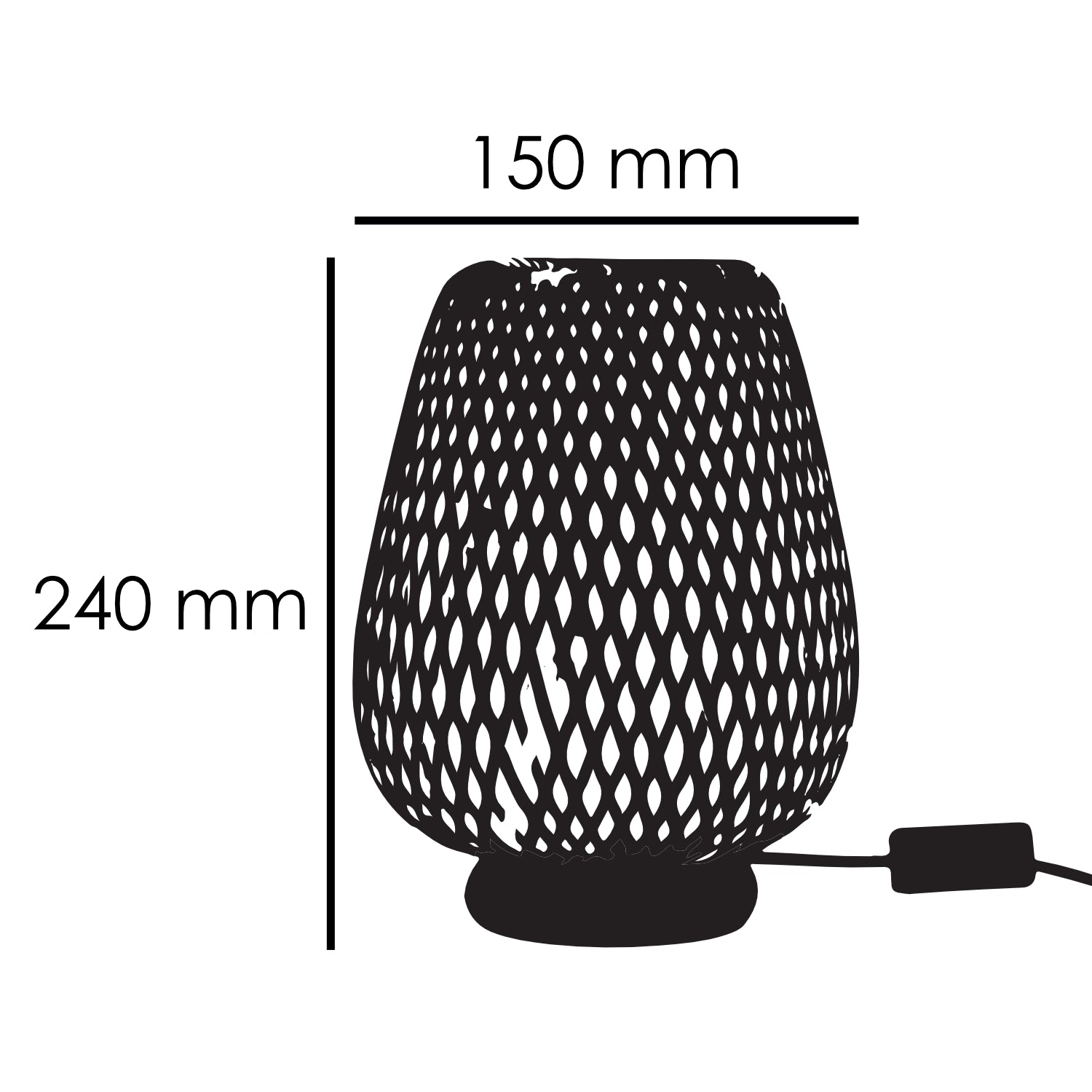 Lámpara De Mesa Nekk Laina Lámparas Decorativas